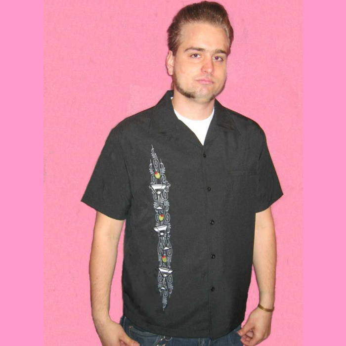 Martini Applique Shirt - Garageland