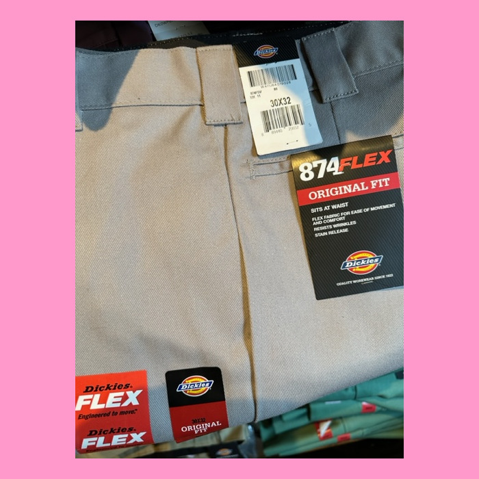 Dickies 874 Flex Work Pants, Silver - Garageland