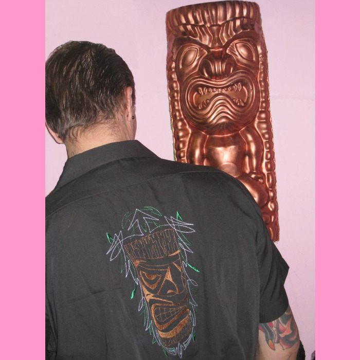 Pinstripe Tiki Shirt - Garageland